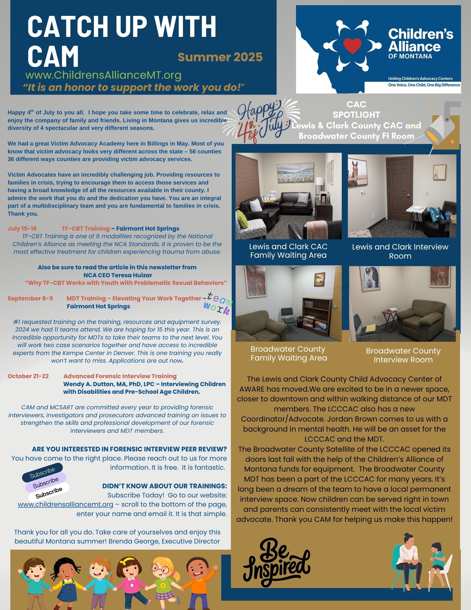 Summer 2025 Newsletter - Children's Alliance of Montana